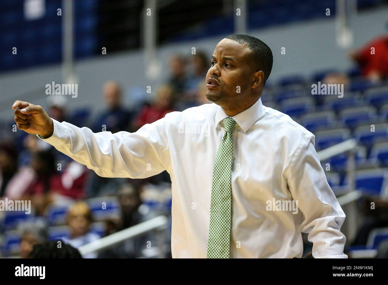 Jacksonville Dolphins head coach Darnell Haney during an NCAA women's ...