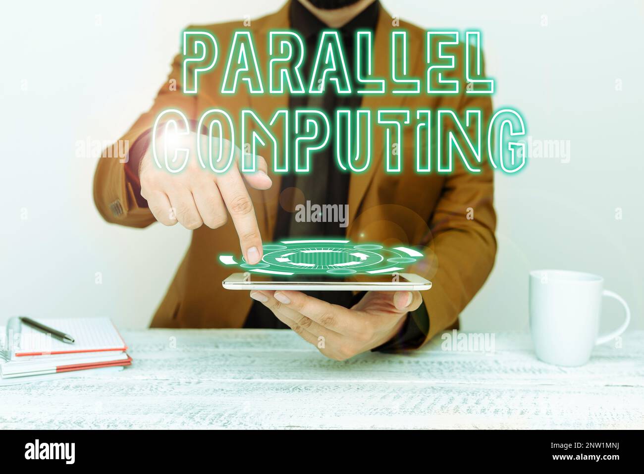 Inspiration showing sign Parallel Computing. Business approach simultaneous calculation by means ...