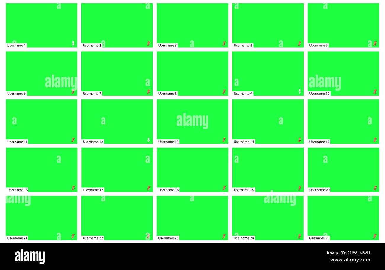 UI UX template for video conferencing and meetings application on ...