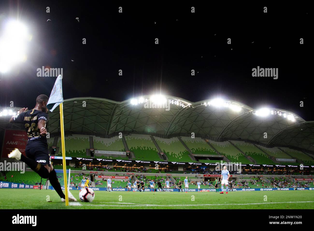 MELBOURNE, VIC - JANUARY 22: Western Sydney Wanderers midfielder Roly ...