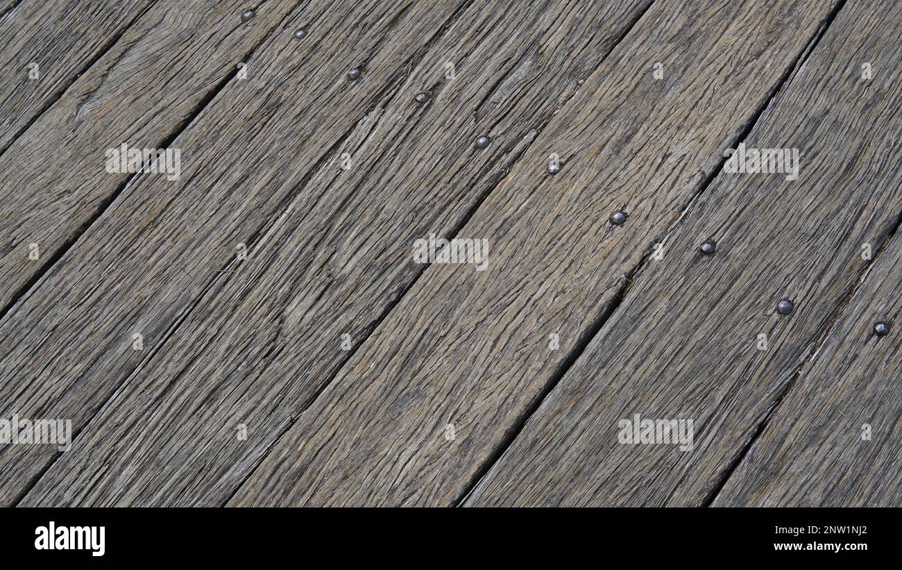Aged weathered timber planks at Sydney Stock Photo - Alamy