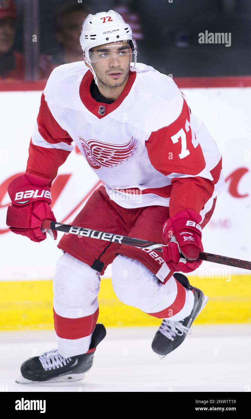 NHL profile photo on Detroit Red Wings player Andreas Athanasiou during ...