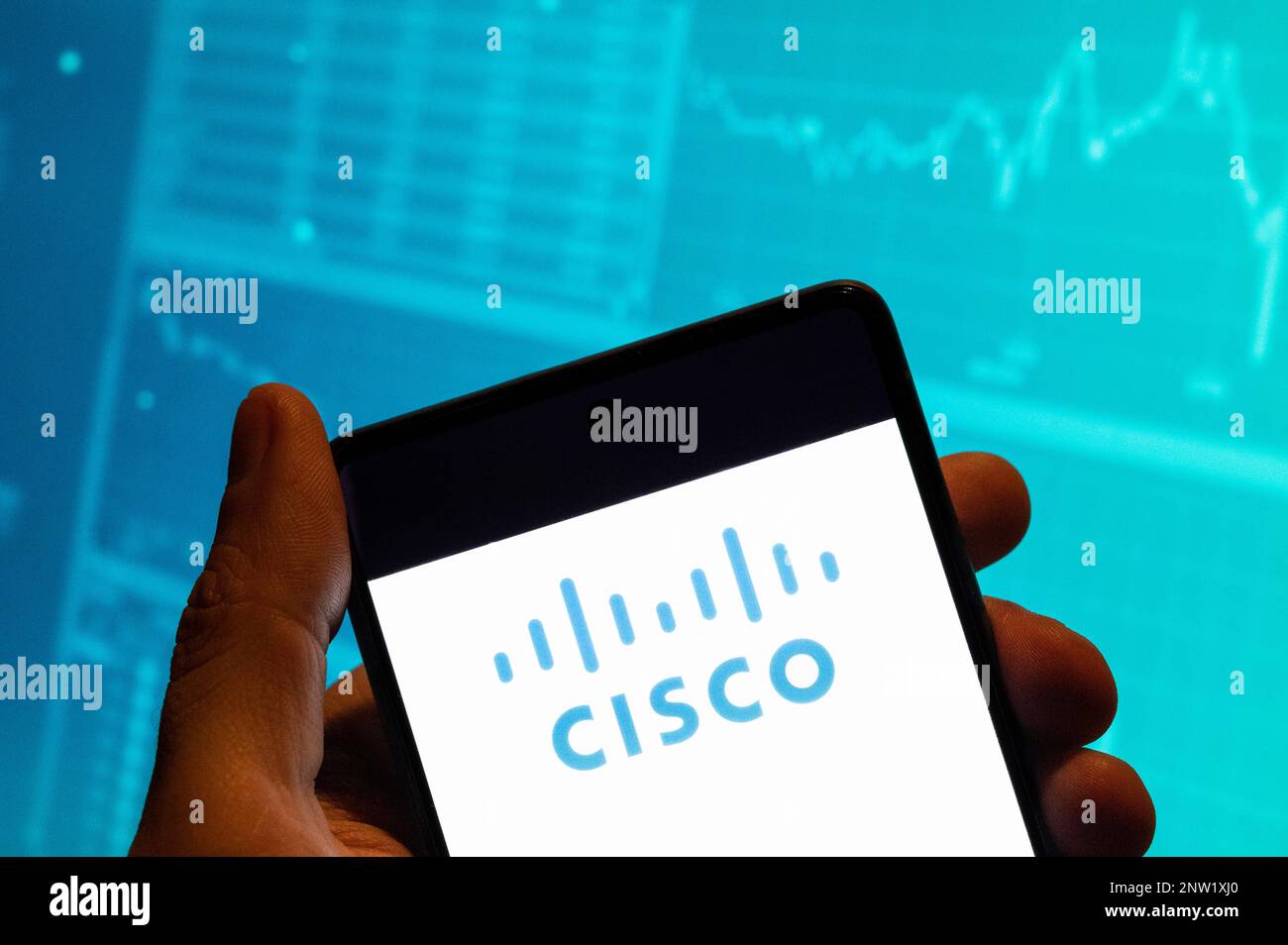 In this photo illustration, the American-based multinational digital ...