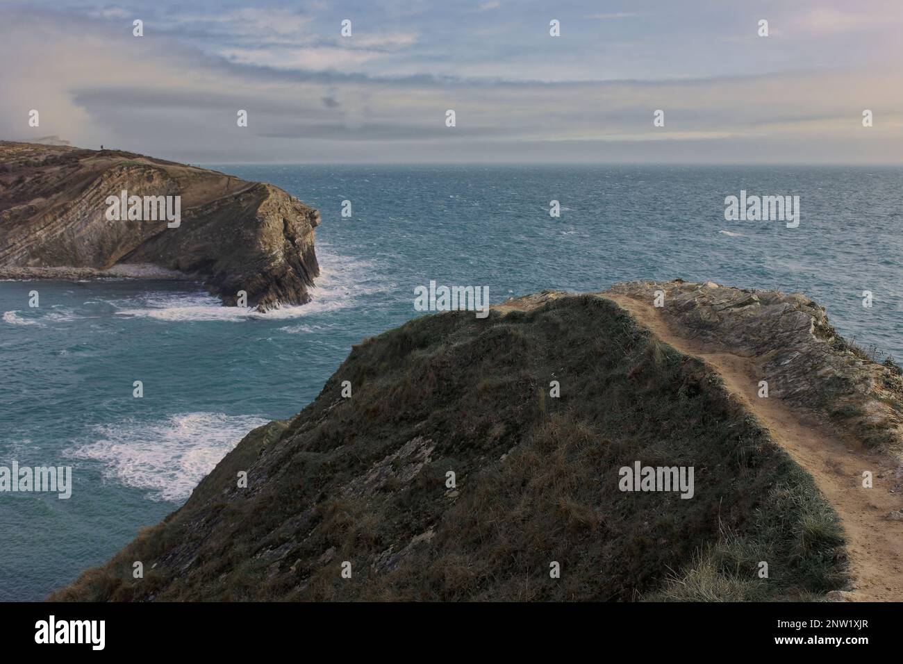 Winter at Lulworth Cove Stock Photo - Alamy