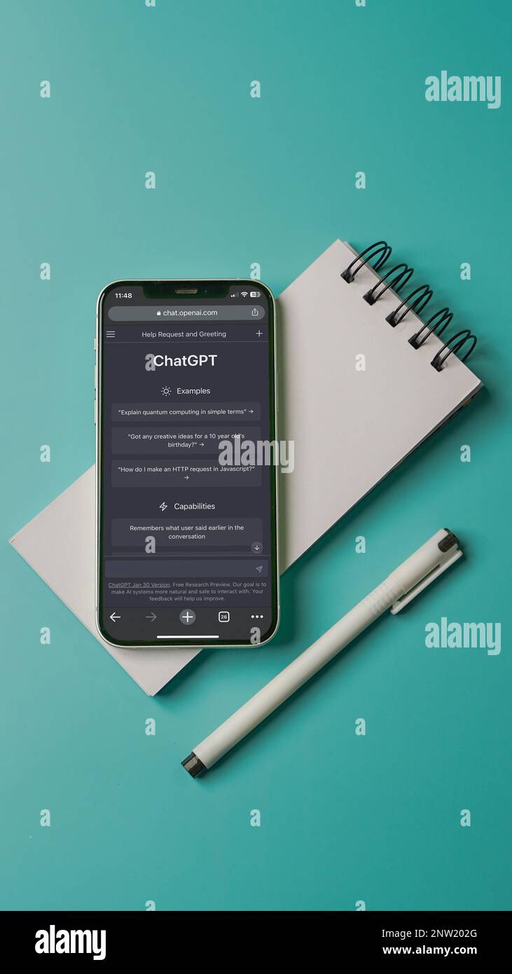 ChatGPT is a chatbot launched by OpenAI in November 2022 Stock Photo ...