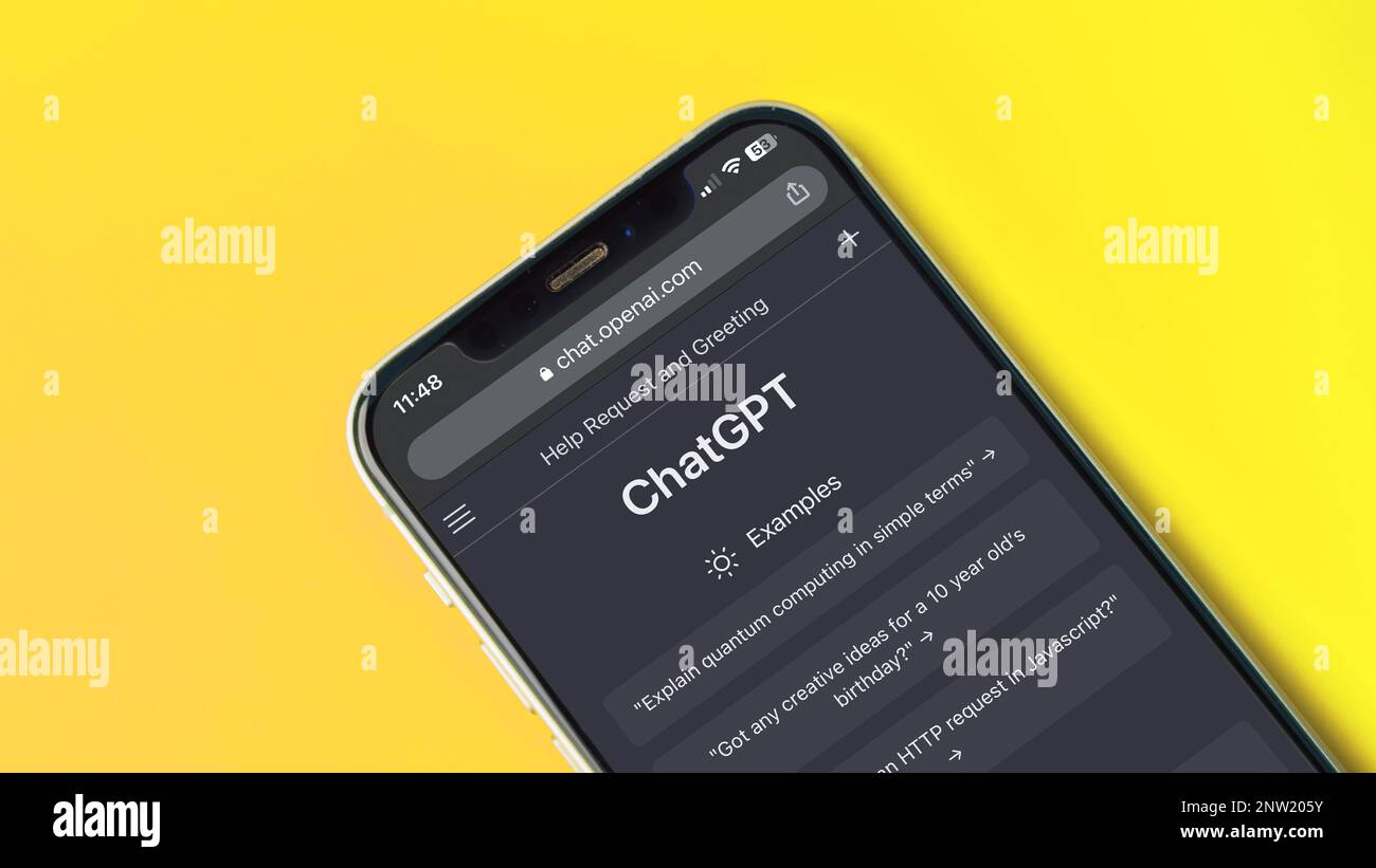 ChatGPT is a chatbot launched by OpenAI in November 2022 Stock Photo ...