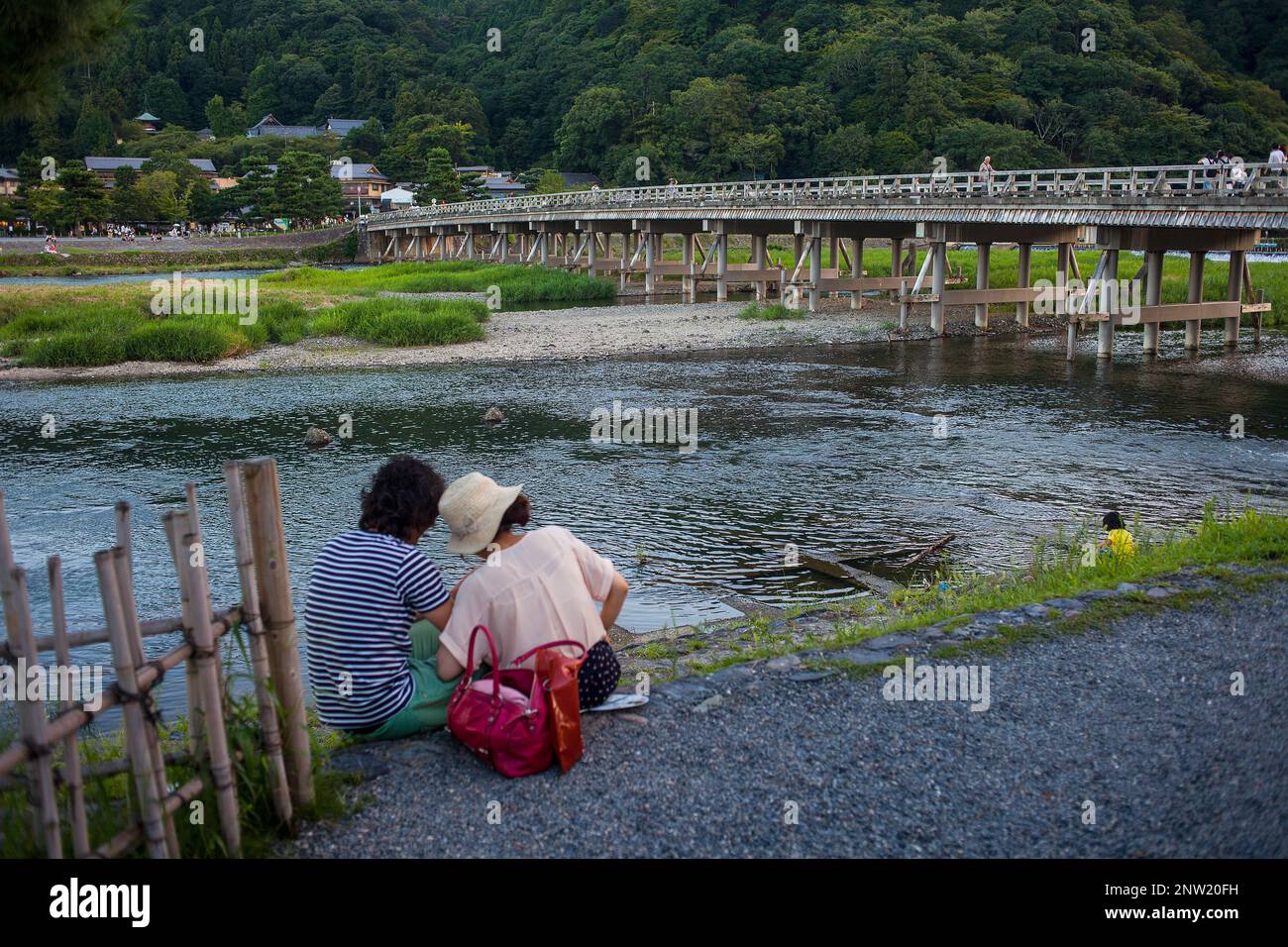 Togetsu bridge and Katsura river at Arashiyama,sagano area,Kyoto ...
