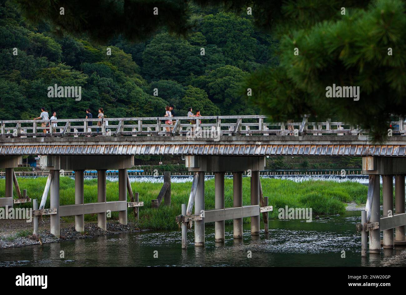 Togetsu bridge and Katsura river at Arashiyama,sagano area,Kyoto ...