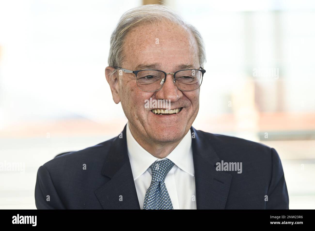 Antwerp. Belgium, 28/02/2023, Ackermans and van Haaren Chairman Baron ...