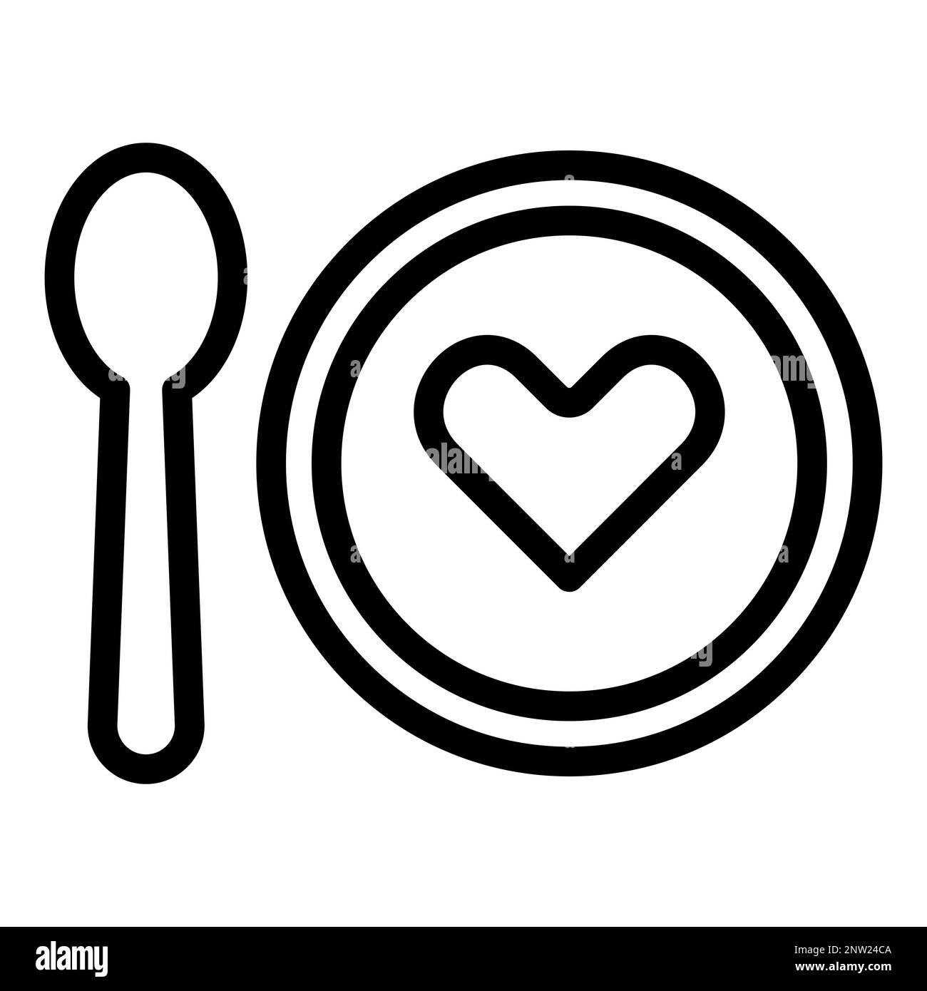 Romantic dinner icon Black and White Stock Photos & Images - Alamy