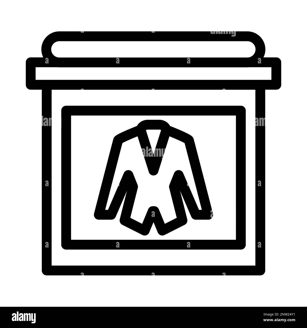 Dressing Store Thick Line Icon Stock Photo - Alamy