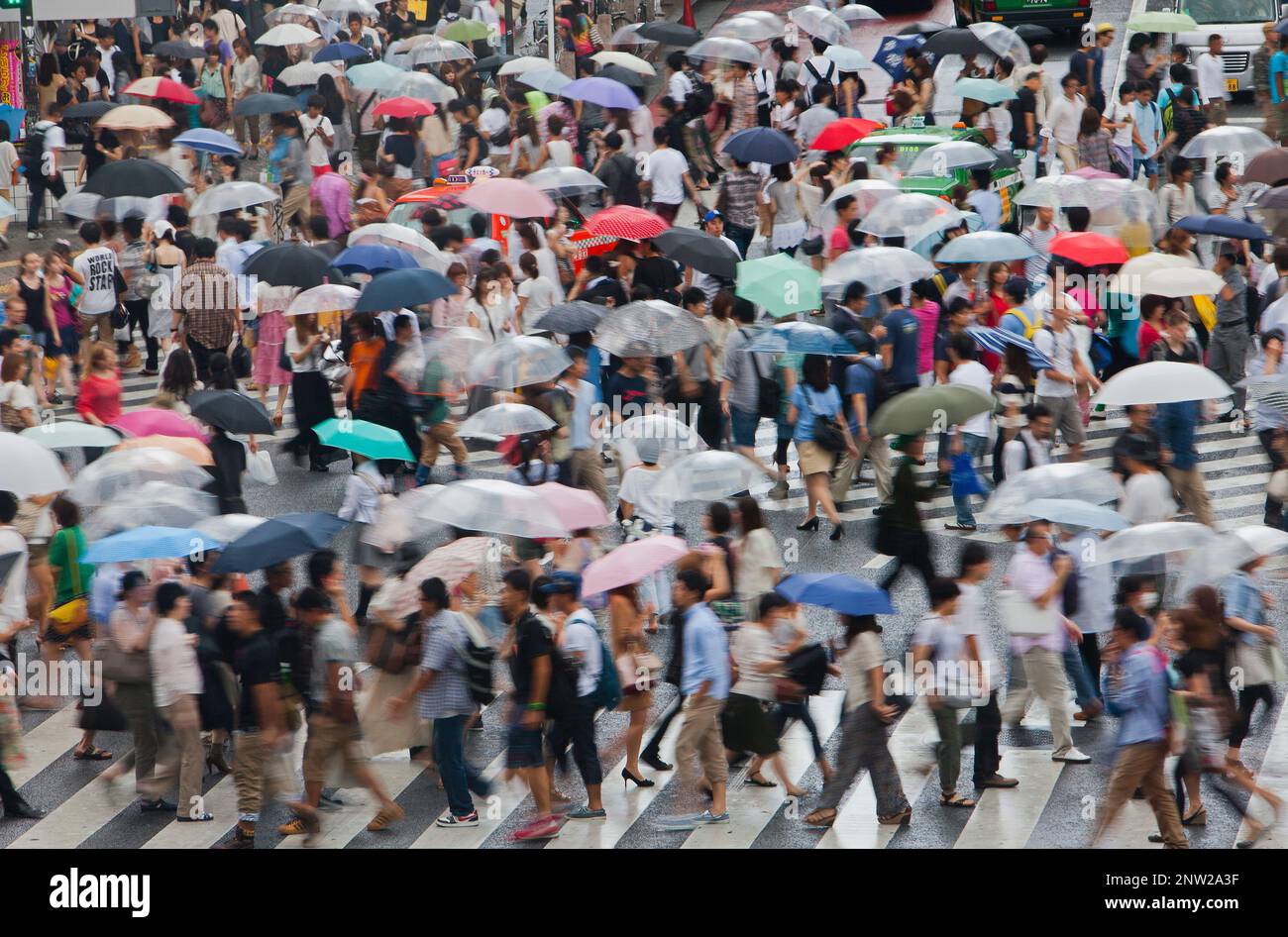 Scramble Kousaten crossing in Shibuya.Tokyo city, Japan, Asia Stock ...