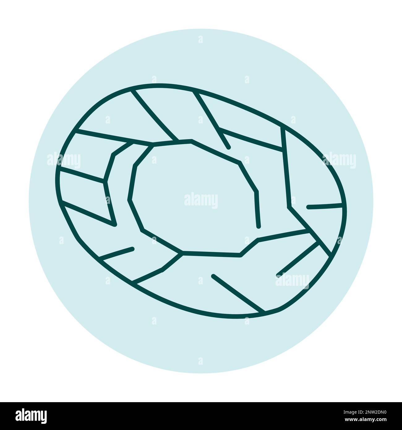 Alexandrite color line icon. Precious stones. Pictogram for web page ...