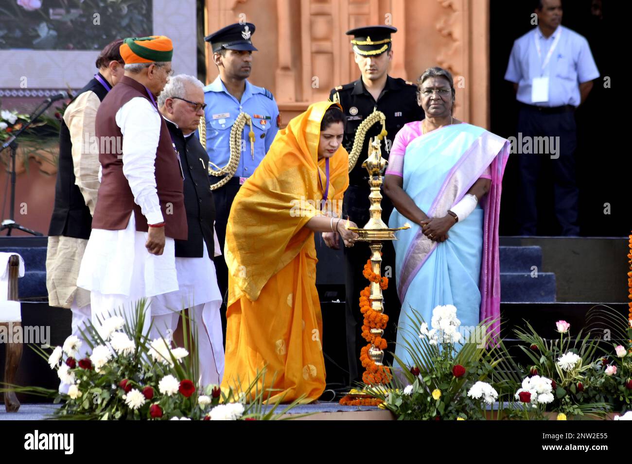Bikaner, Rajasthan, India. 27th Feb, 2023. President of India Droupadi ...