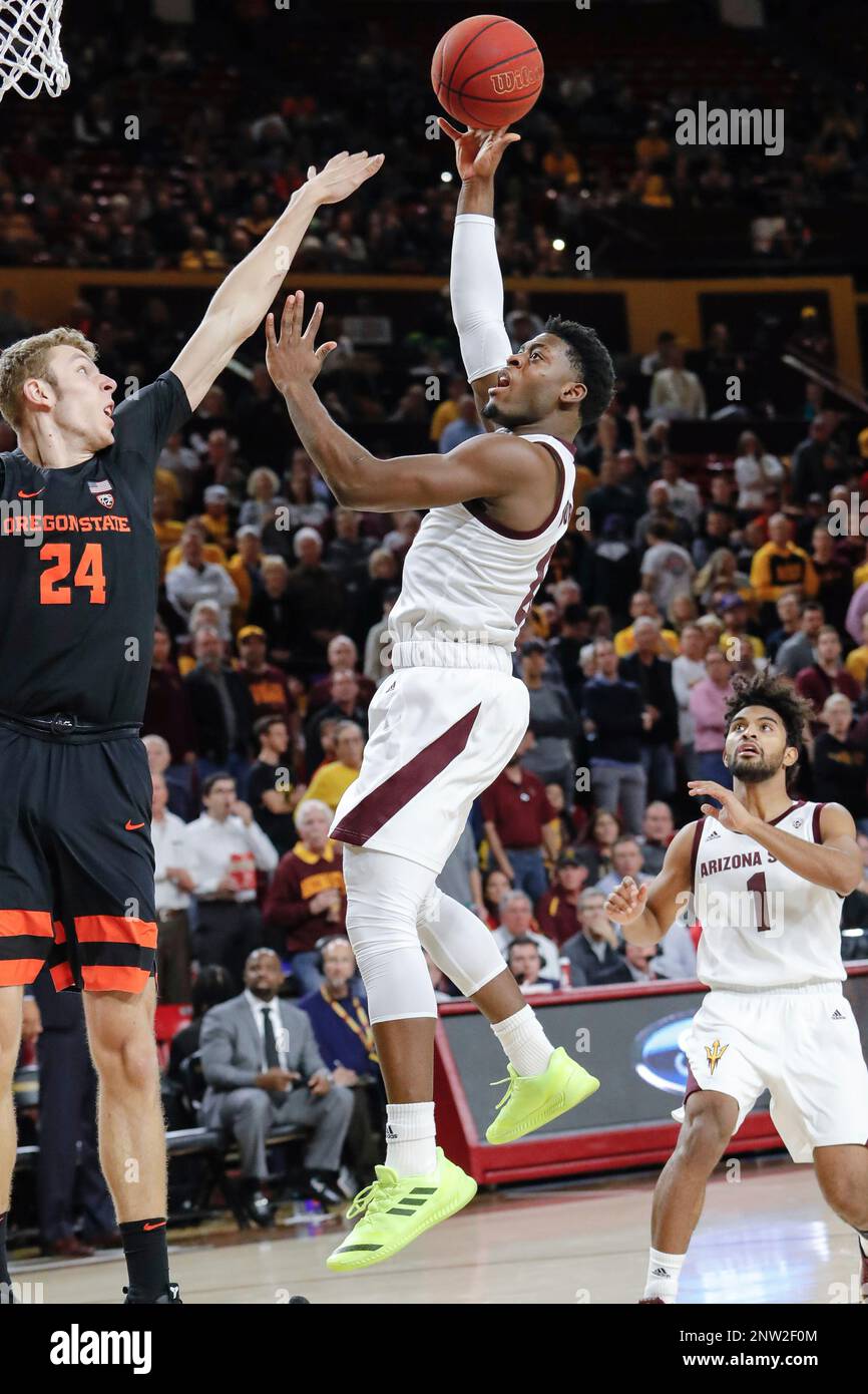 TEMPE, AZ - JANUARY 17: Arizona State Sun Devils guard Luguentz Dort (0 ...