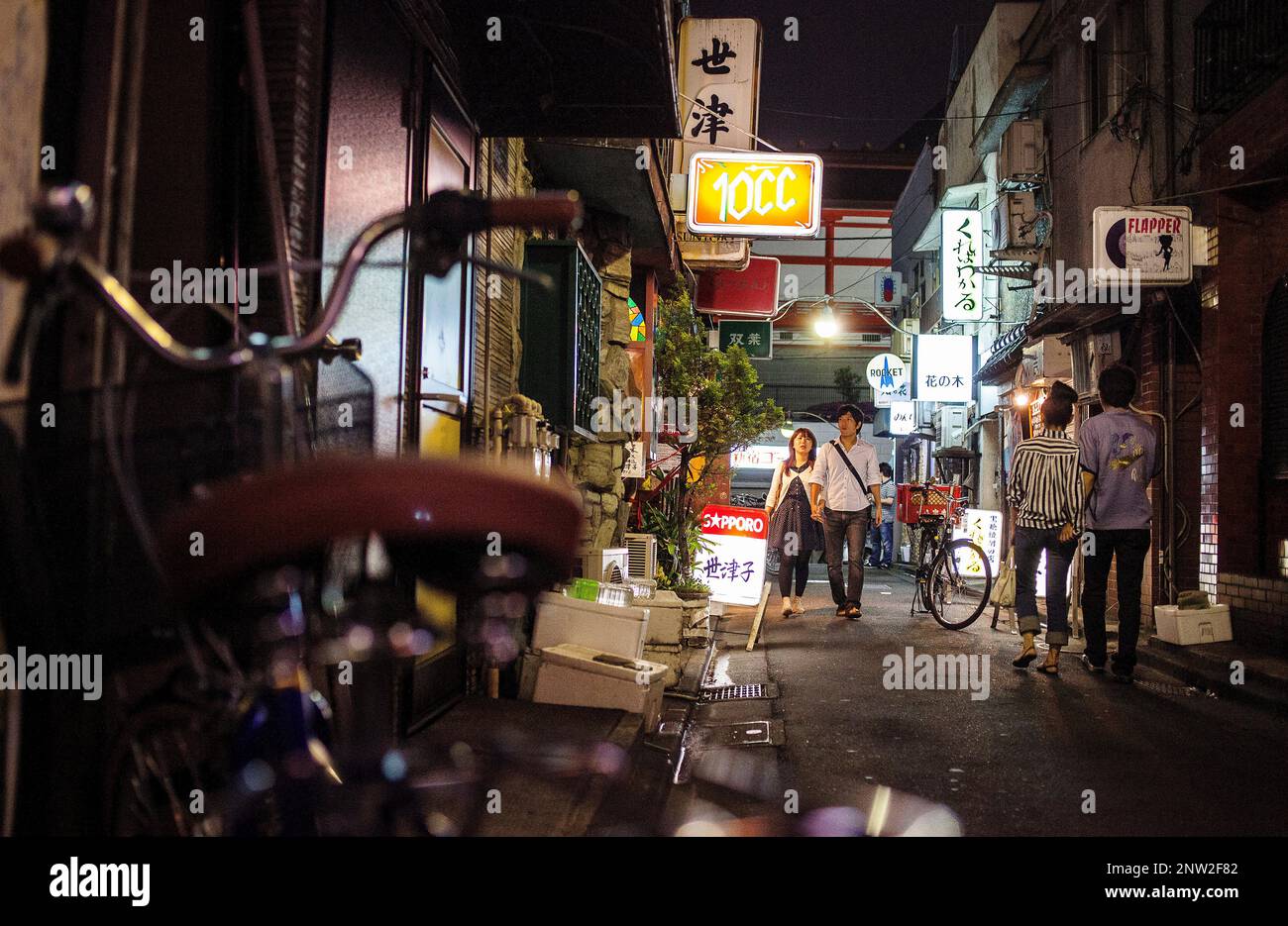 Golden gai alley at Shinjuku, Tokyo City, Japan, Asia Stock Photo - Alamy