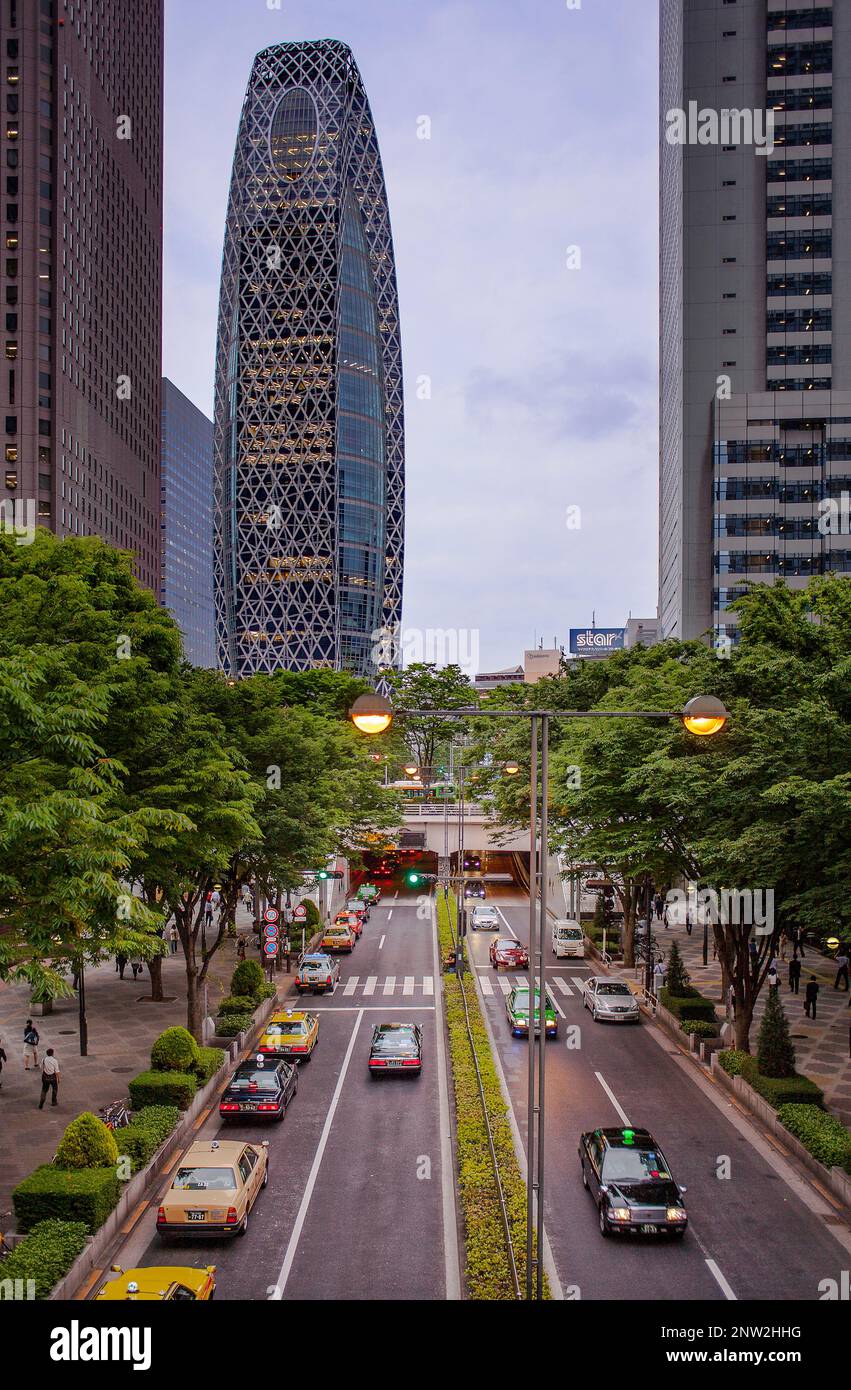Cocoon Building in Nishi Shinjuku.Tokyo city, Japan, Asia Stock Photo ...