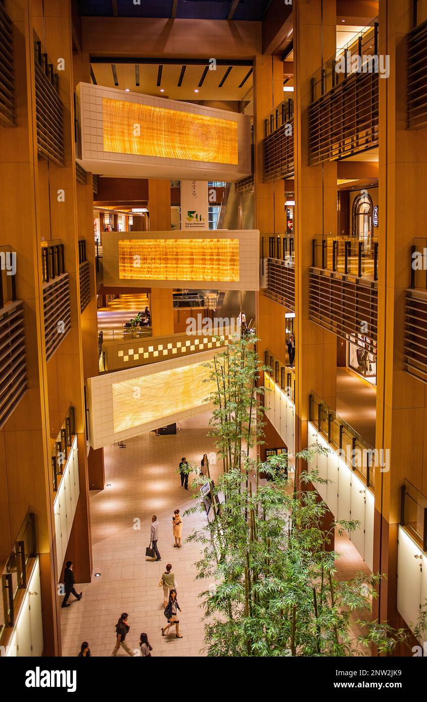 Shopping Mall Galleria, Tokyo Midtown Complex in the Tokyo Midtown ...