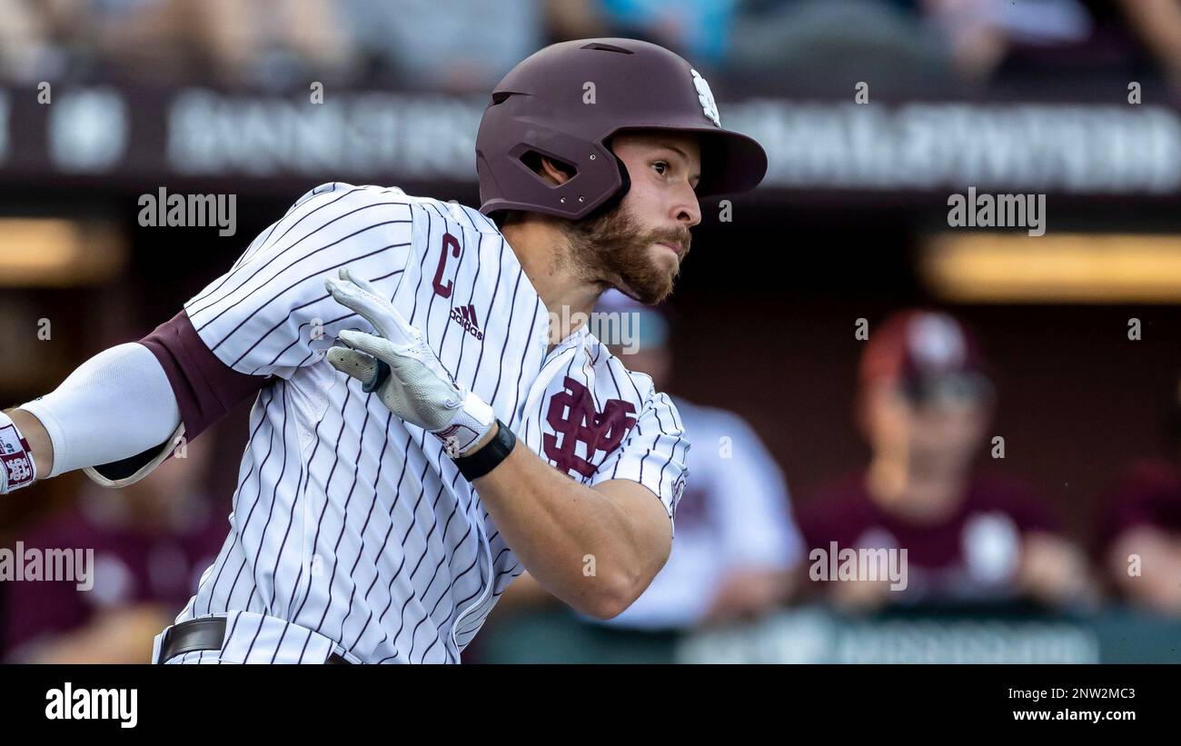 Mississippi State infielder/catcher Luke Hancock (20) during an NCAA ...