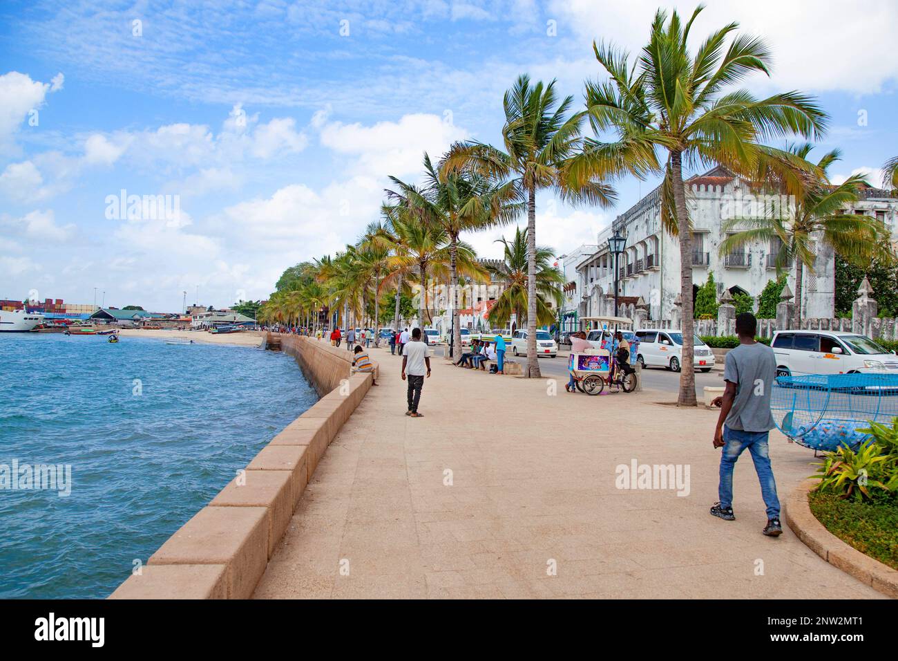 STONE TOWN, ZANZIBAR -JANUARY 06, 2023: Stone Town waterfront Stock ...