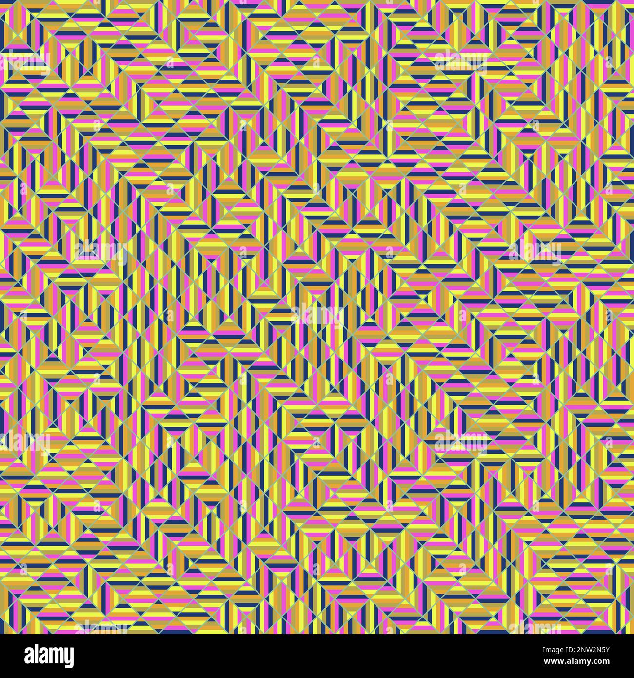 Colorised Rhombuses tiles tessellation pattern illustration Stock ...