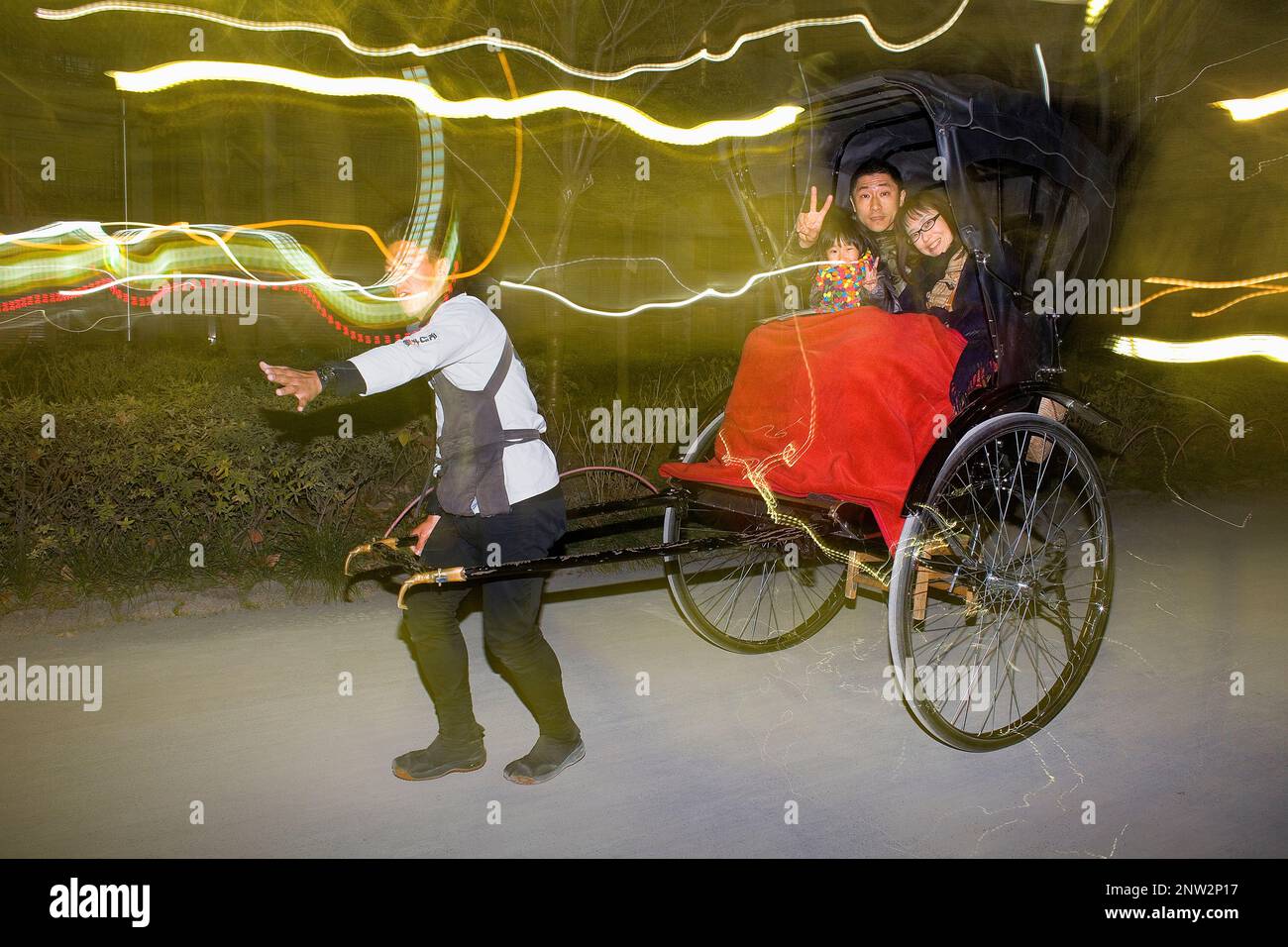 Rikshaw,Sumida Koen Park, Asakusa District, Tokyo, Japan Stock Photo ...