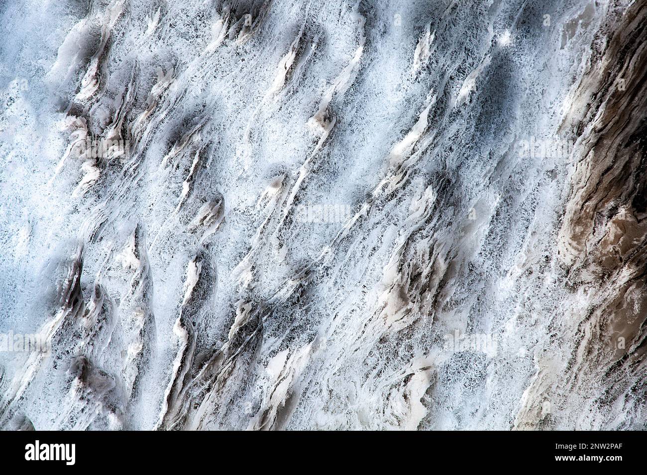 Glacier wall with ice patterns. Beauty of nature Stock Photo - Alamy