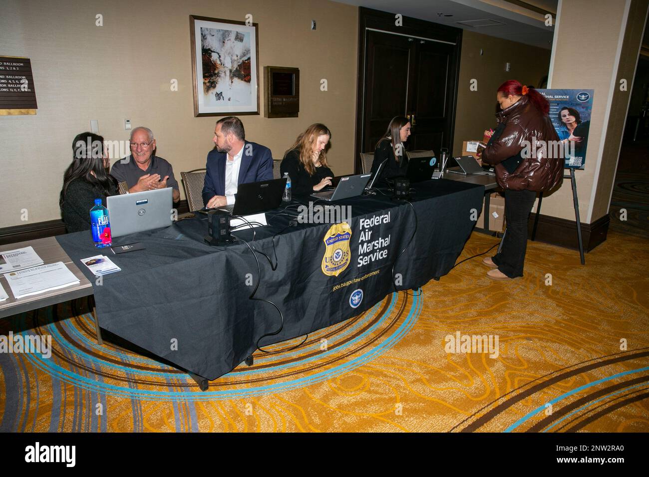 People apply to become Air Marshals at a recruitment event at the ...