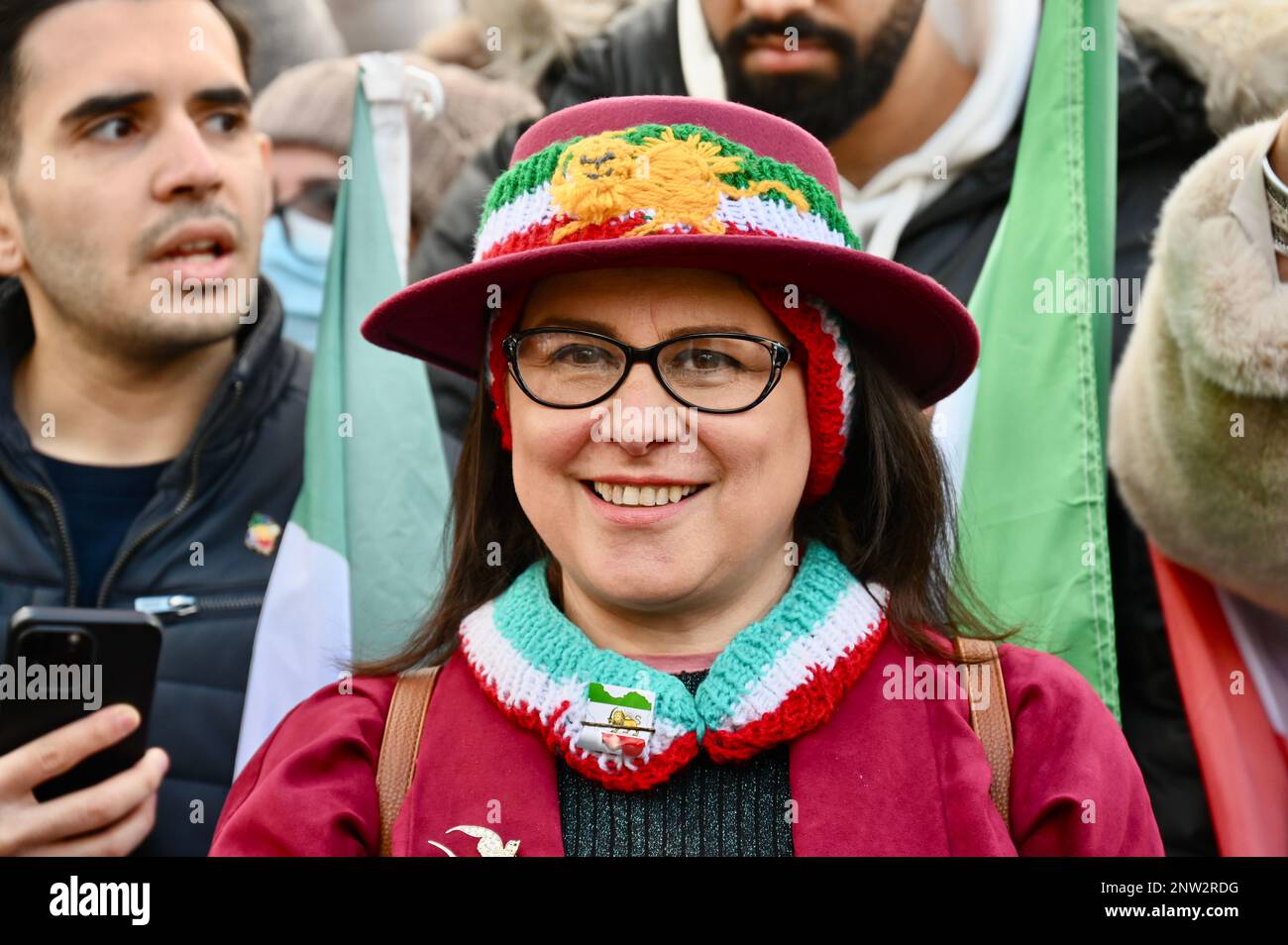 Freedom for Iran Protest, Parliament Square, London, UK Stock Photo - Alamy