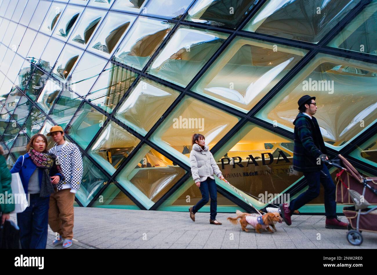 Prada boutique, designed by architects Jacques Herzog and Pierre de ...