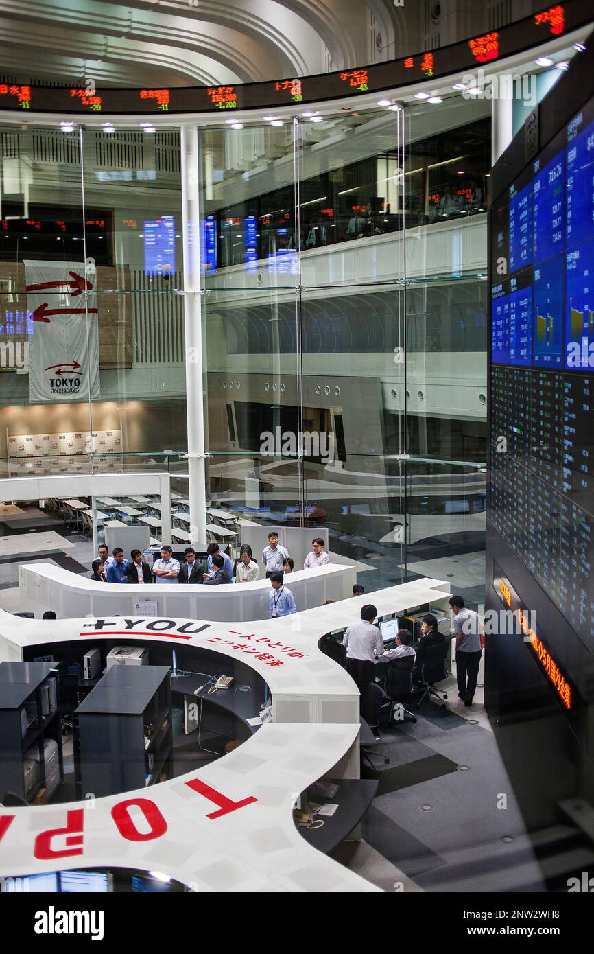 Stock Exchange in the Nihombashi financial district, Tokyo, Japan, Asia ...
