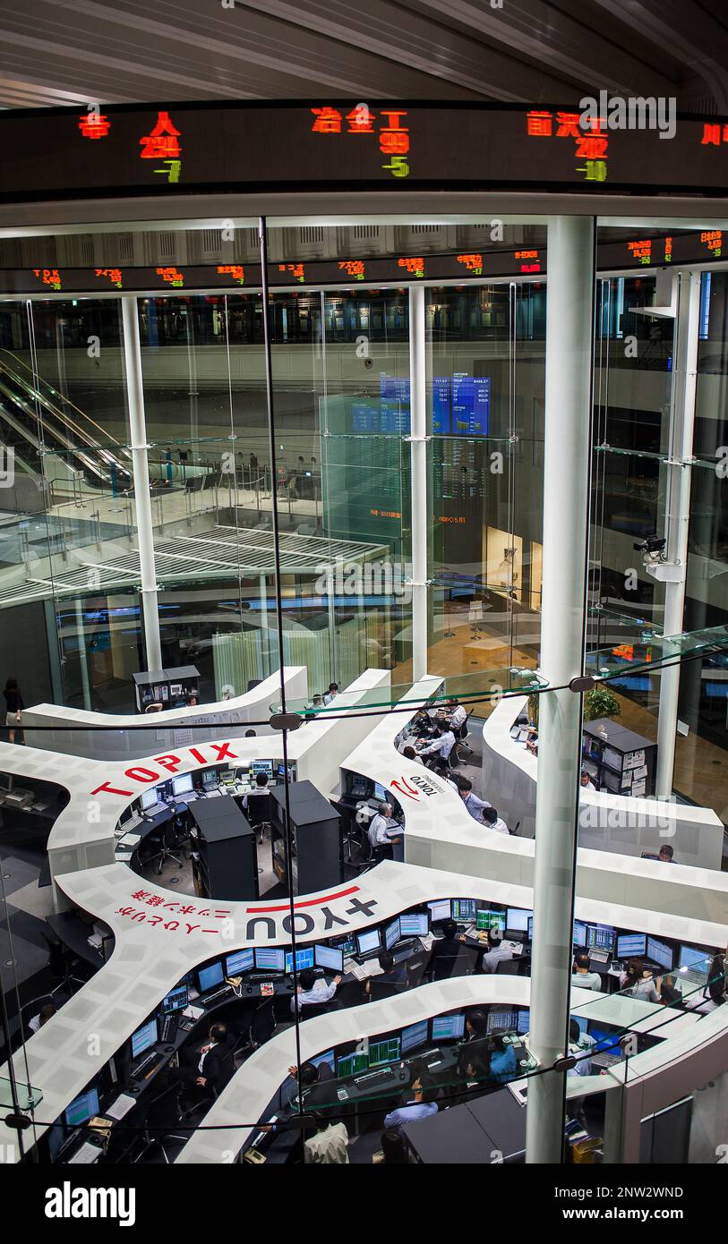 Stock Exchange in the Nihombashi financial district, Tokyo, Japan, Asia ...