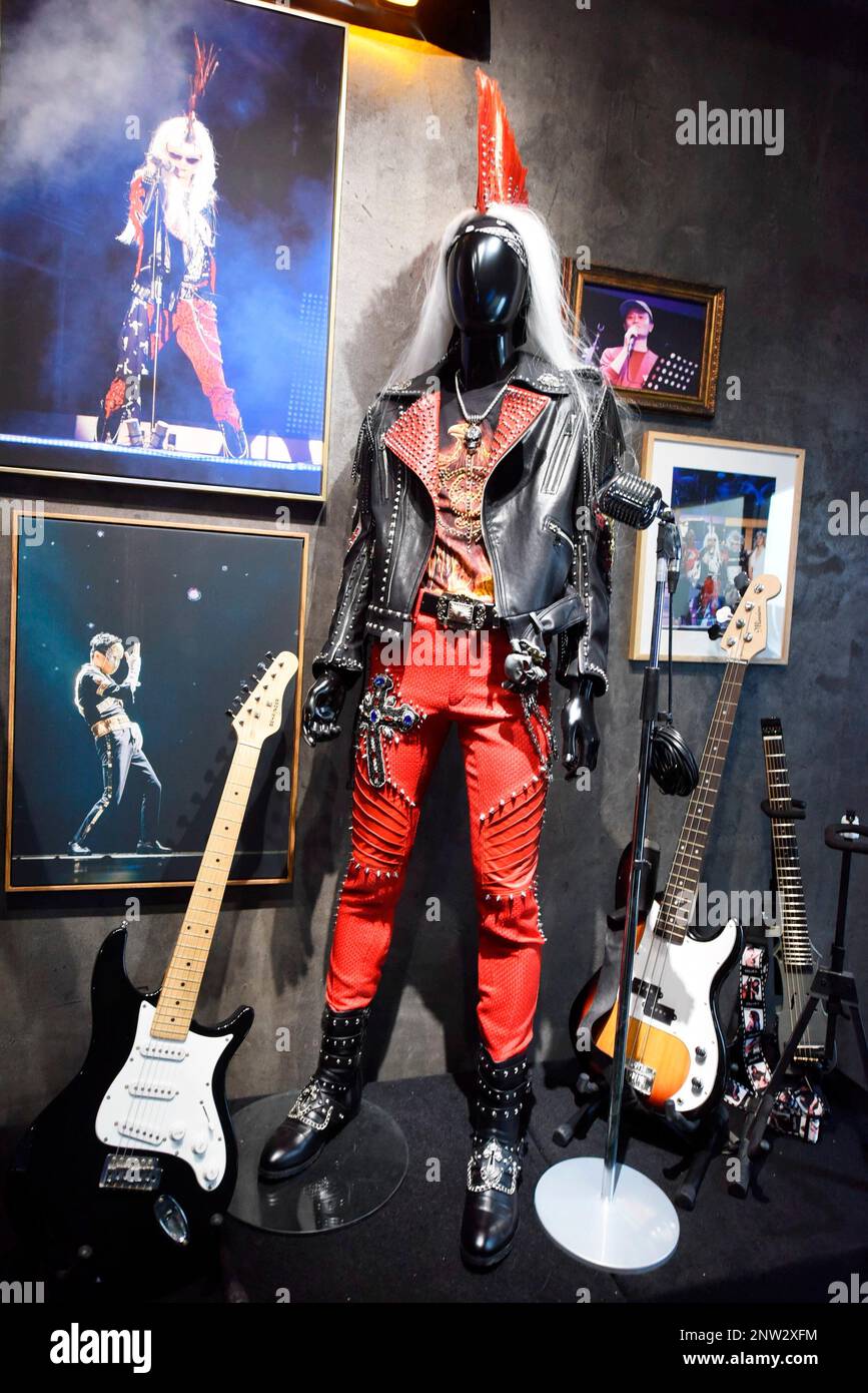 A view of costumes worn by Jack Ma at Alibaba's corporation gala in the ...