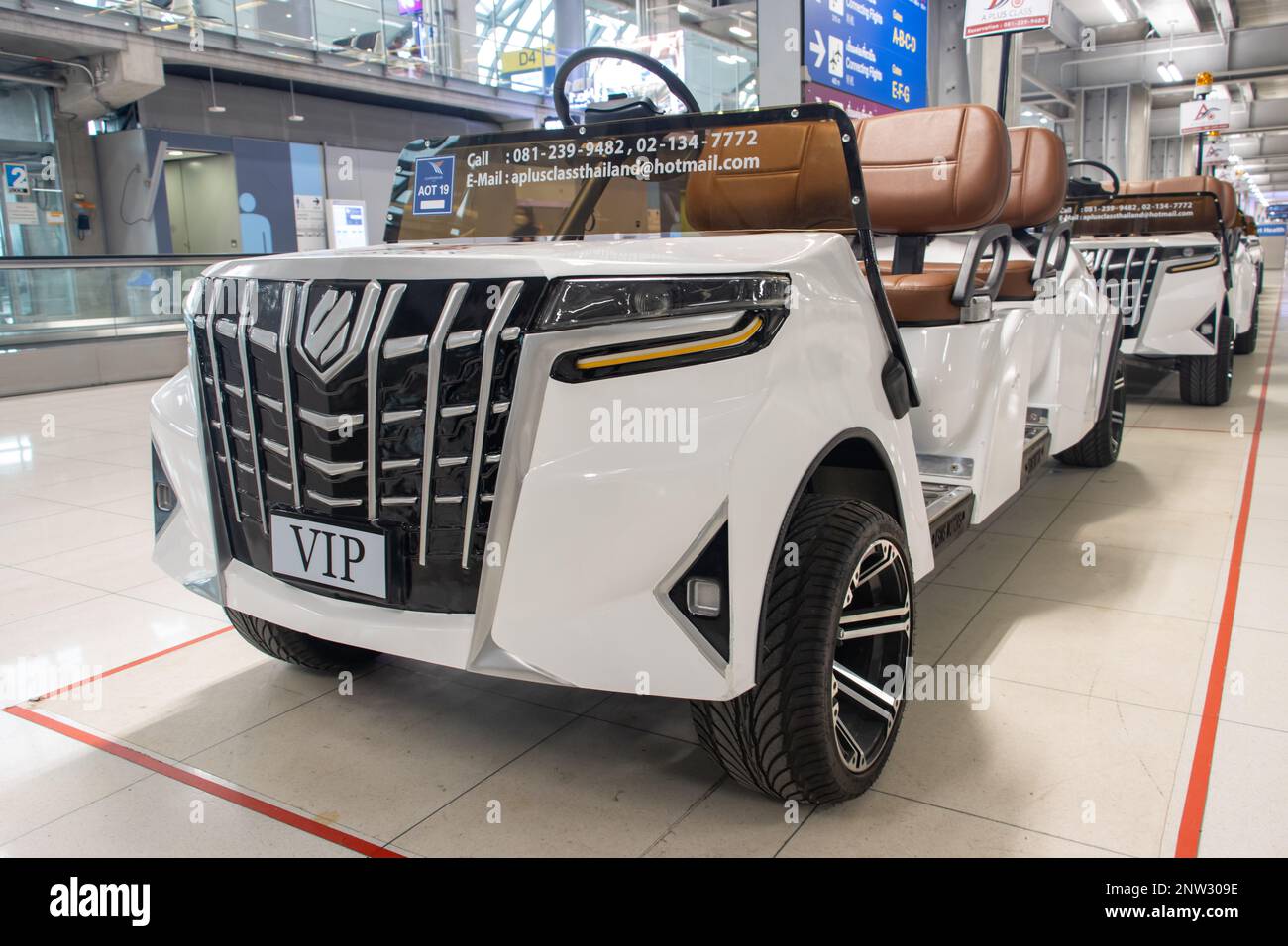 BANGKOK, THAILAND, SEP 15 2022, A convoy of The VIP cars Toyota Alphard ...