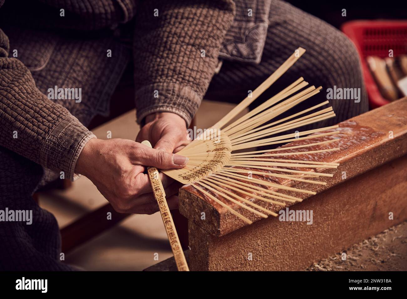 Hanji, traditional Korean paper, paper hanji fan handmade from mulberry ...