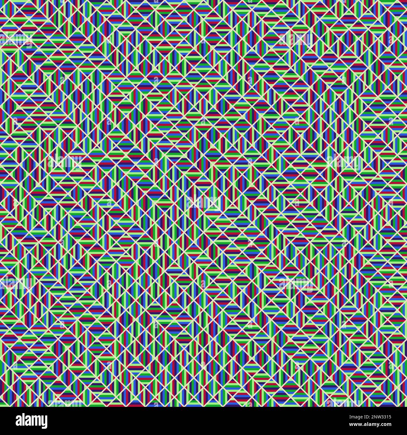 Colorised Rhombuses tiles tessellation pattern illustration Stock ...