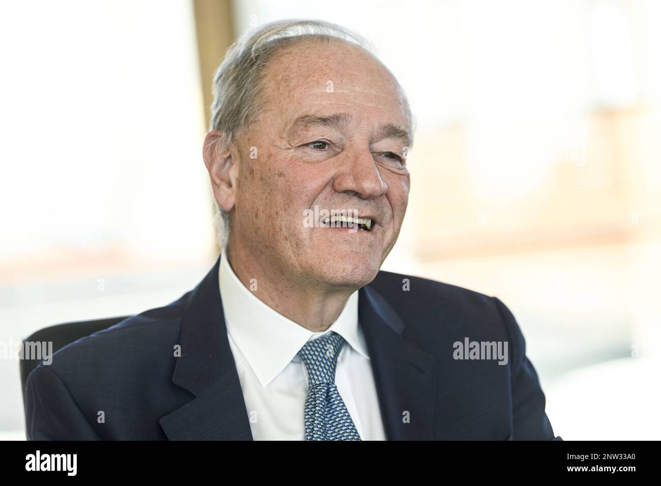 Antwerp. Belgium, 28/02/2023, Ackermans and van Haaren Chairman Baron ...
