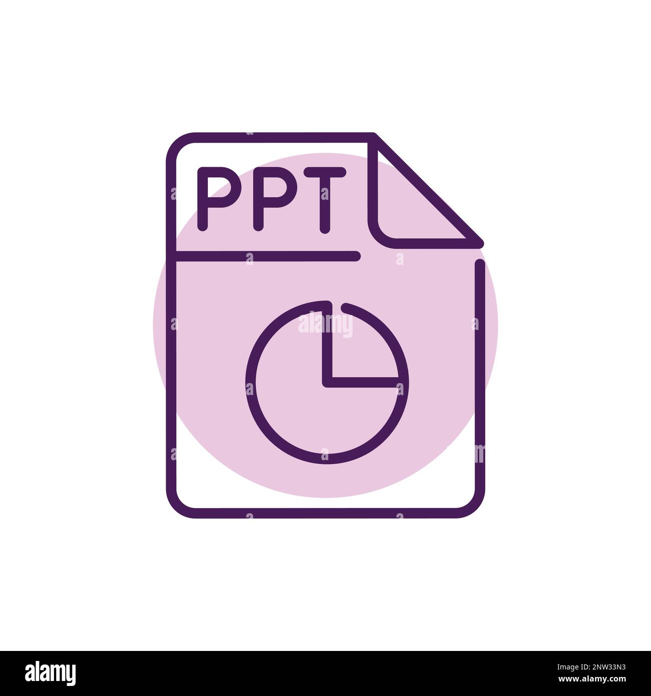 PPT file color line icon. Format and extension of documents Stock ... PPT file color line icon. Format and extension of documents Stock ...