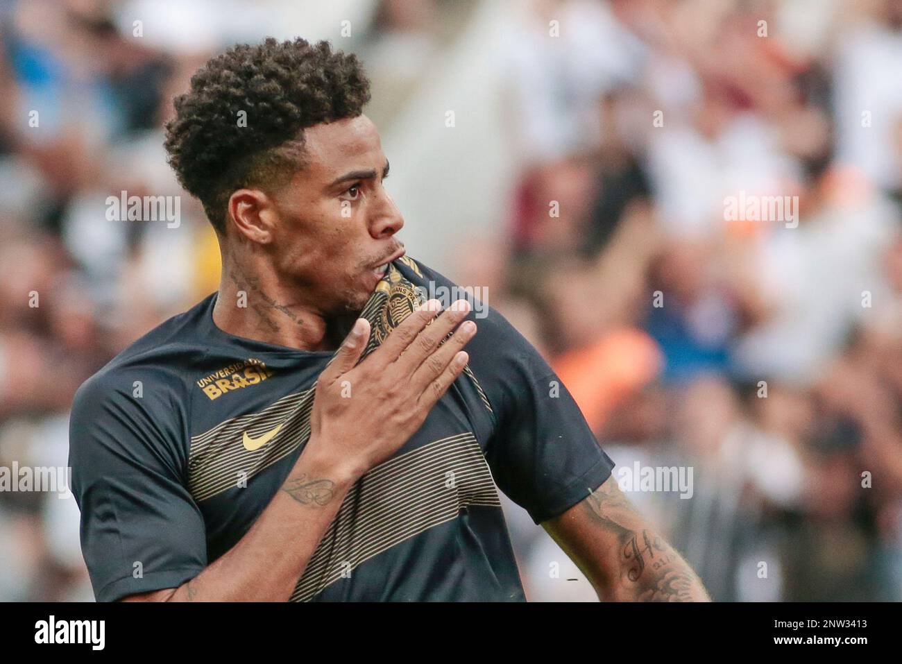 SP - Sao Paulo - 01/13/2019 - Friendly Corinthians vs. Santos - Gustavo ...
