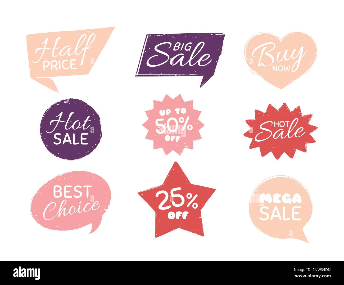 Price label was now Cut Out Stock Images & Pictures - Alamy