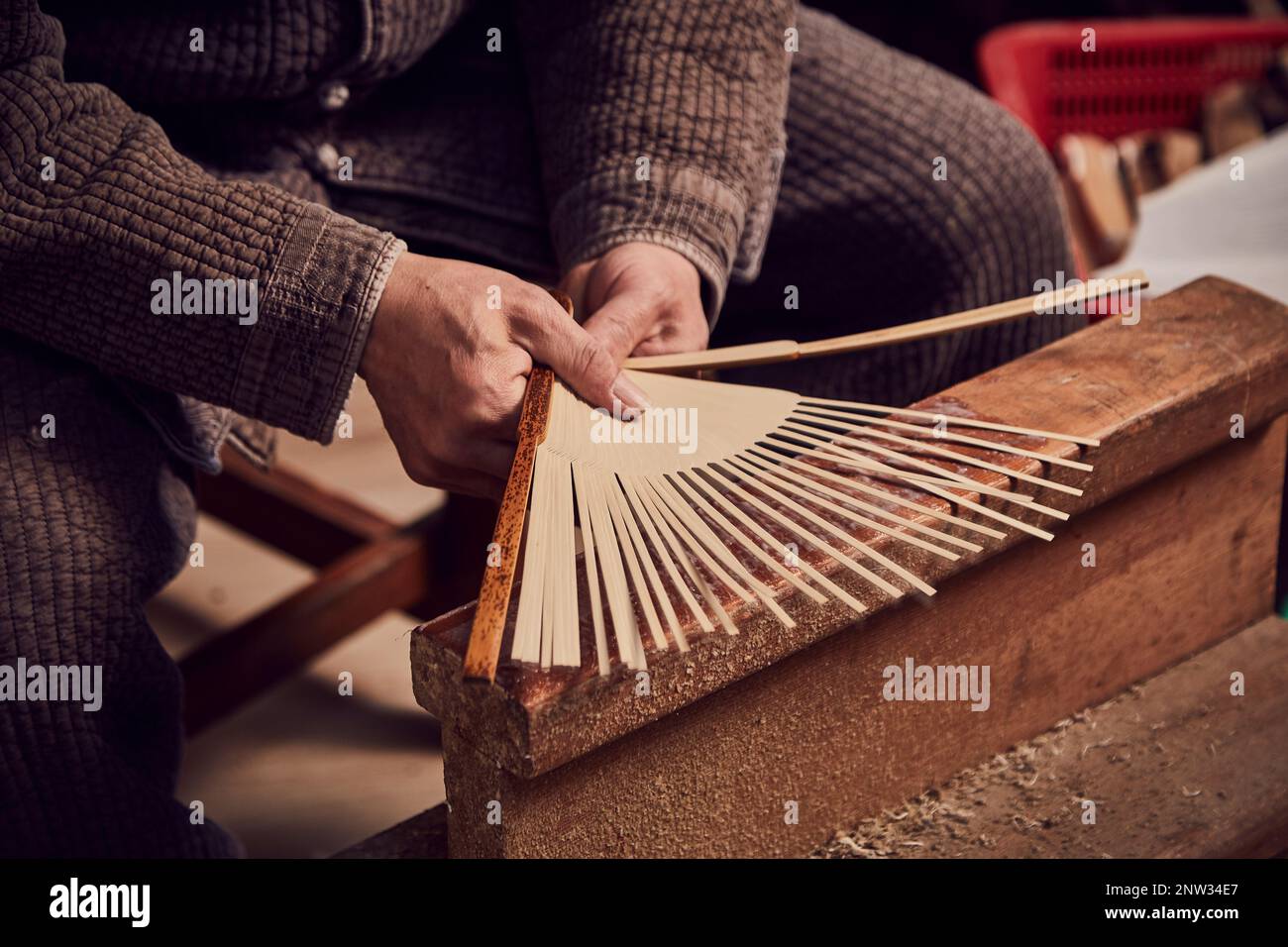Hanji, traditional Korean paper, paper hanji fan handmade from mulberry ...