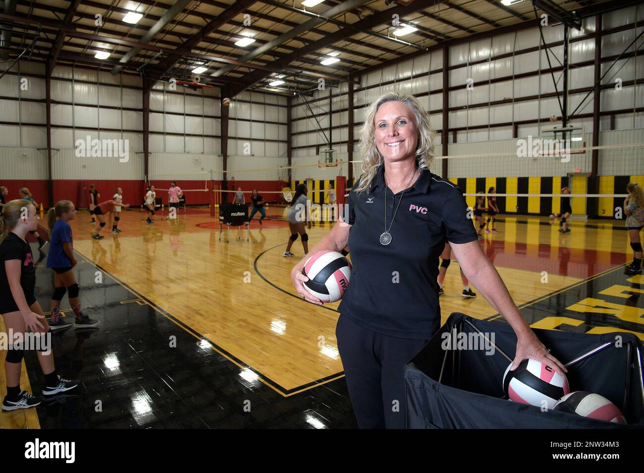 Volleyball coach, and former Olympic volleyball player Sarah Powers ...