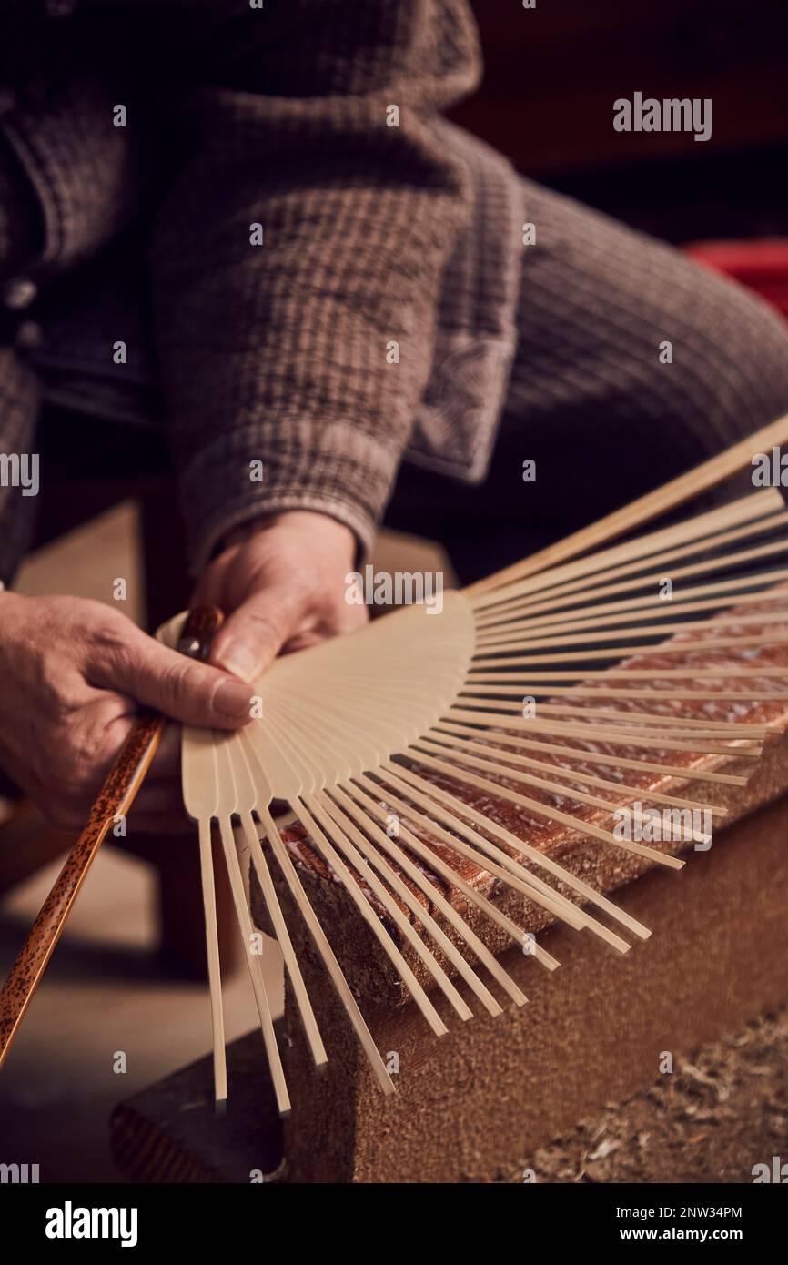 Hanji, traditional Korean paper, paper hanji fan handmade from mulberry ...