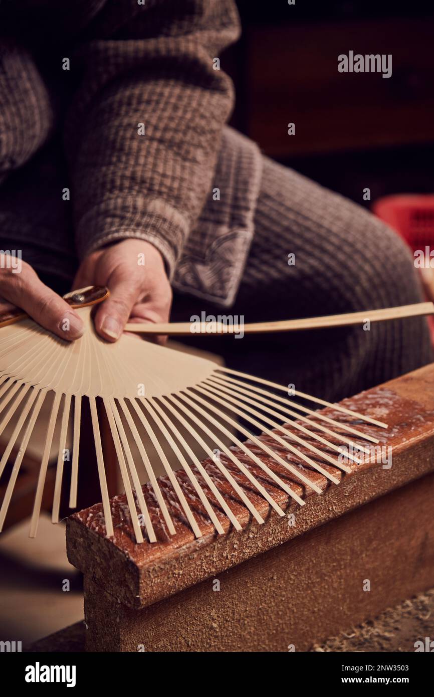 Hanji, traditional Korean paper, paper hanji fan handmade from mulberry ...