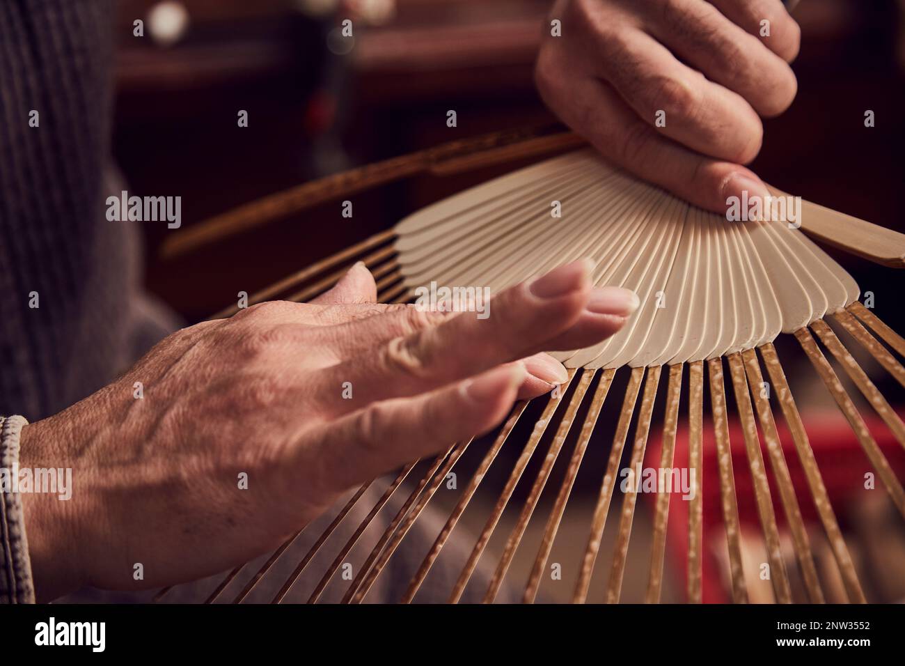 Hanji, traditional Korean paper, paper hanji fan handmade from mulberry ...