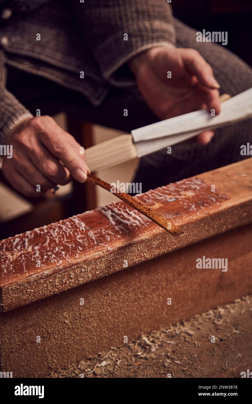 Hanji, traditional Korean paper, paper hanji fan handmade from mulberry ...