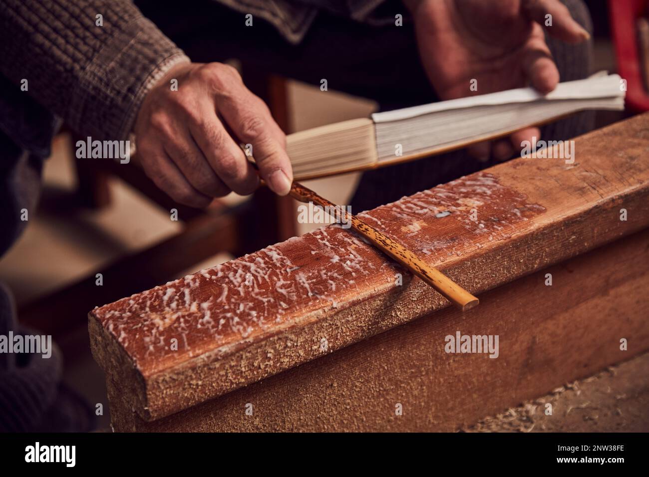 Hanji, traditional Korean paper, paper hanji fan handmade from mulberry ...