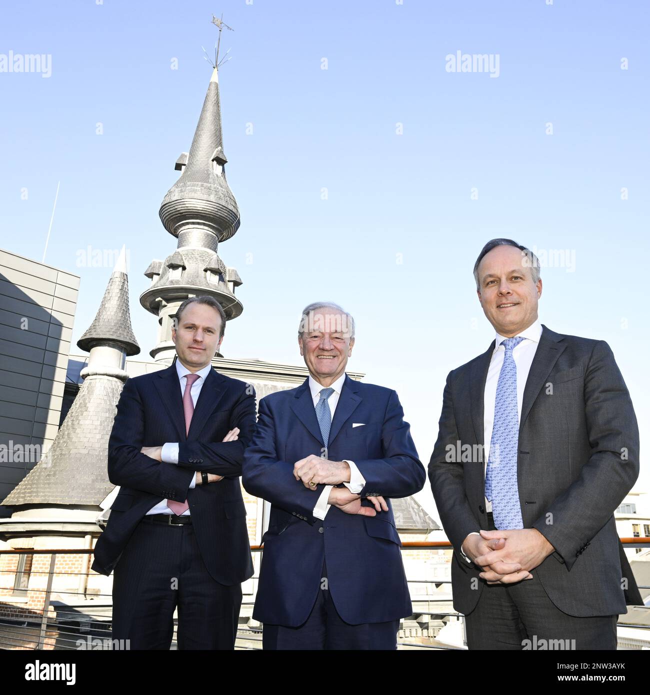 Antwerp. Belgium, 28/02/2023, Ackermans and van Haaren co-CEO, co ...