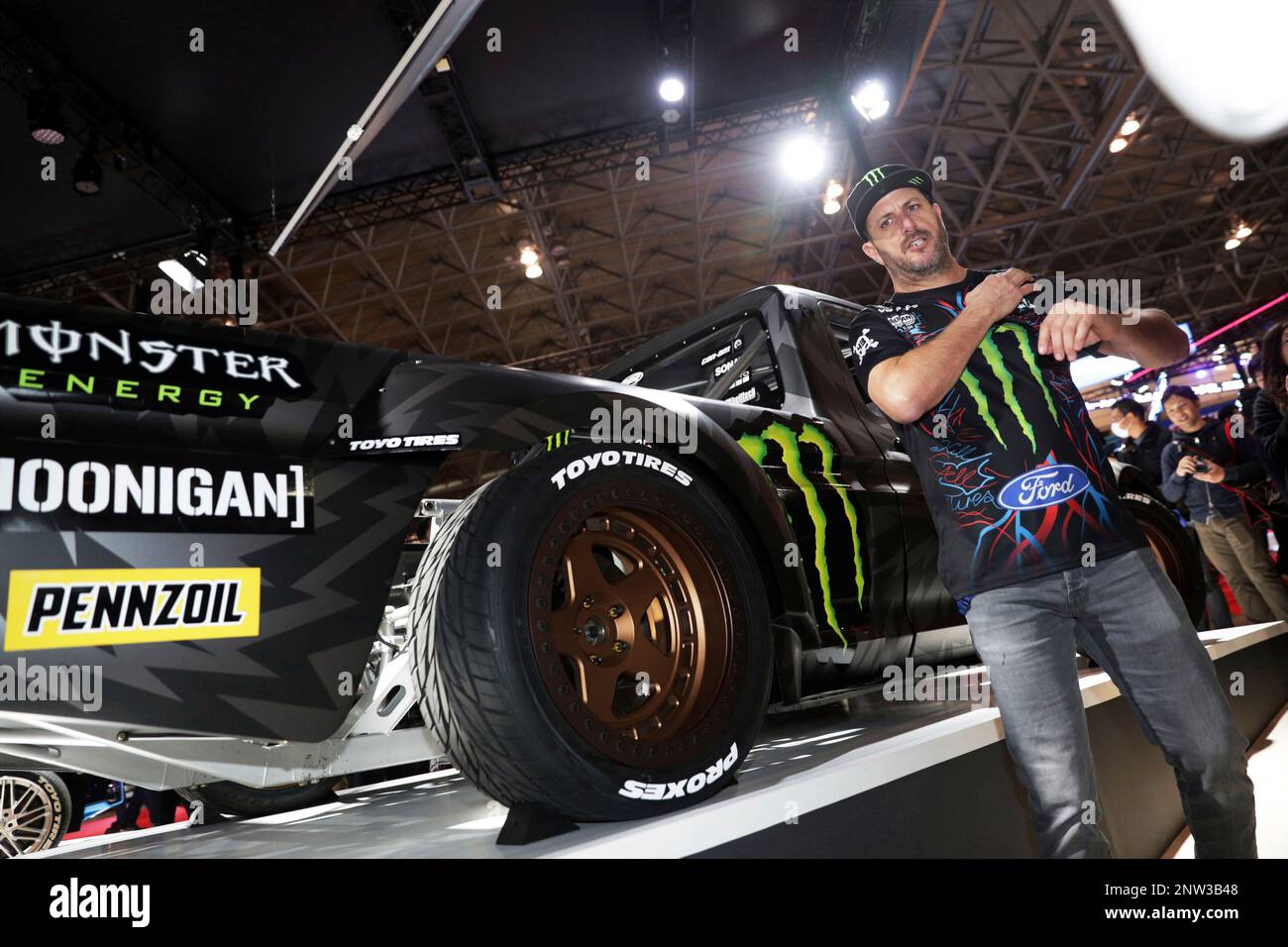 American professional rally driver Ken Block attends the TOKYO AUTO ...