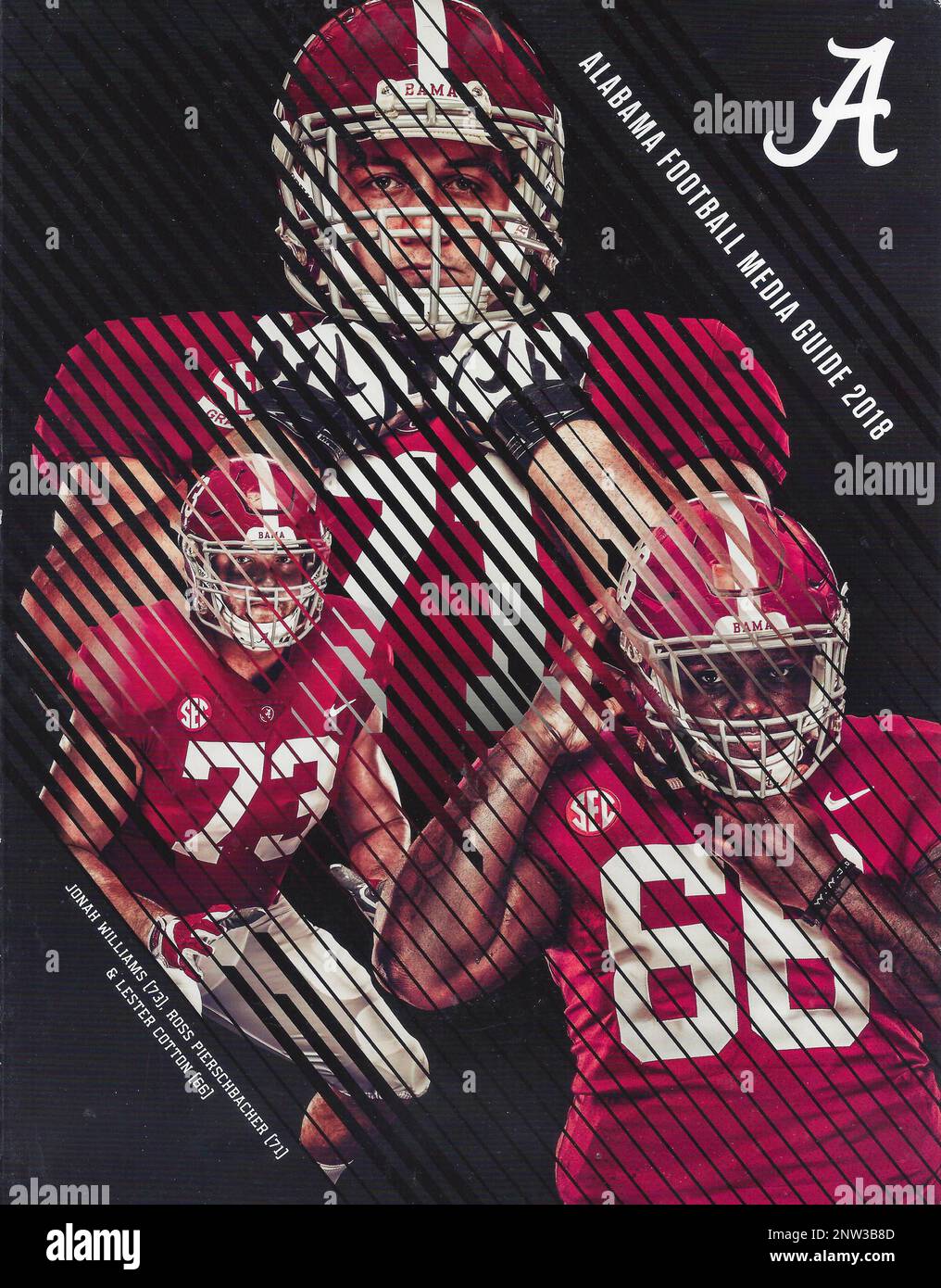 Detailed view of the front cover of 2018 Alabama Crimson Tide football ...